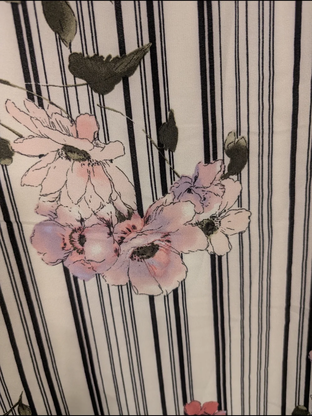 Avenue | Dresses | Avenue Cream Striped Floral Shift Dress With Pink ...